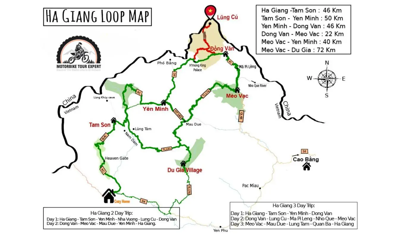 Discover Ha Giang Loop Map 2023 (With routes)